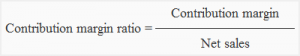 Contribution margin ratio - explanation, formula, example | Accounting ...