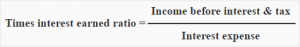 Times interest earned (TIE) ratio - explanation, formula, example and ...