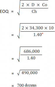 Economic Order Quantity - Definition, Explanation, Formula, Example and ...